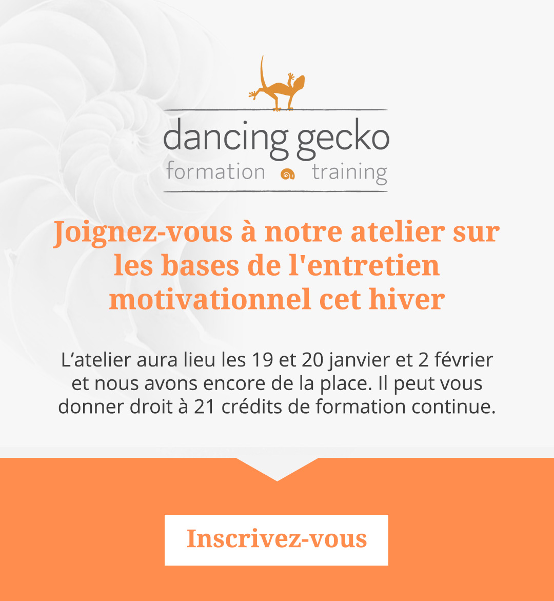 Motivational Interviewing Montreal – Formation Dancing Gecko Training